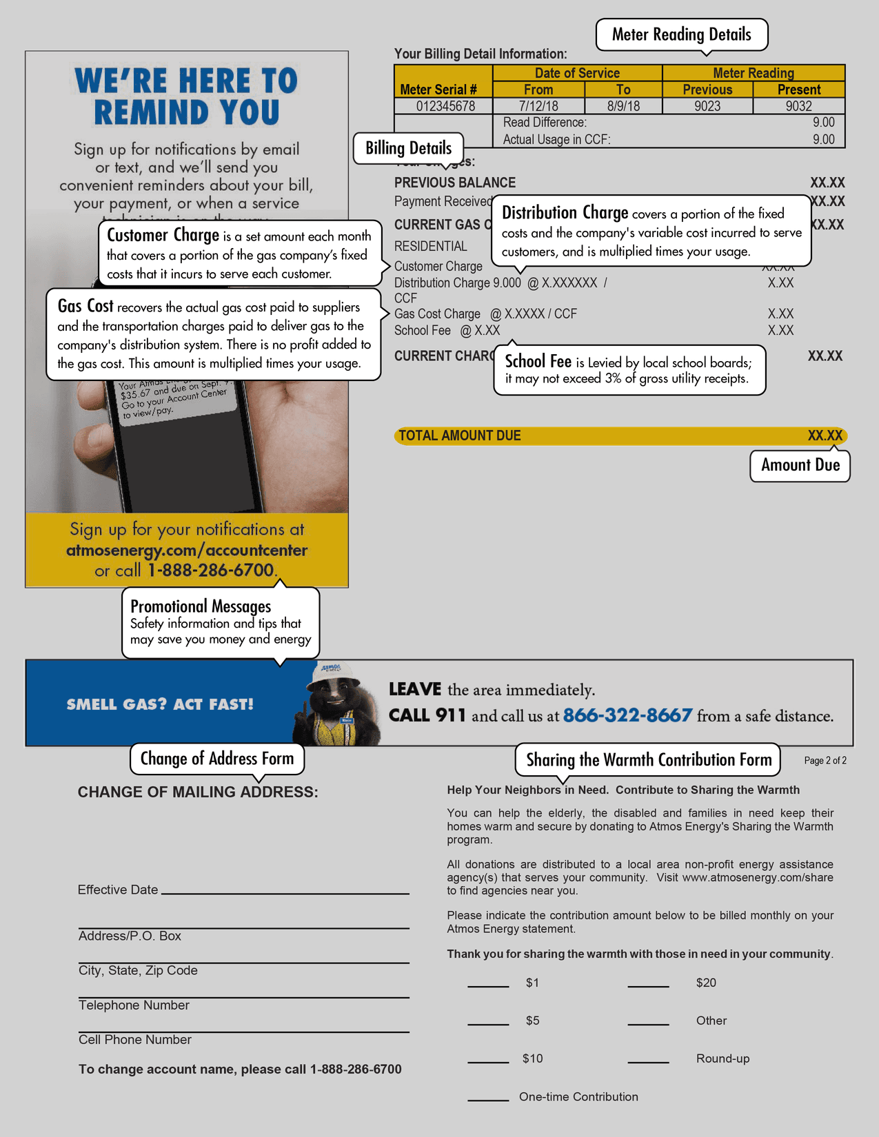 Second page of an example Kentucky bill.